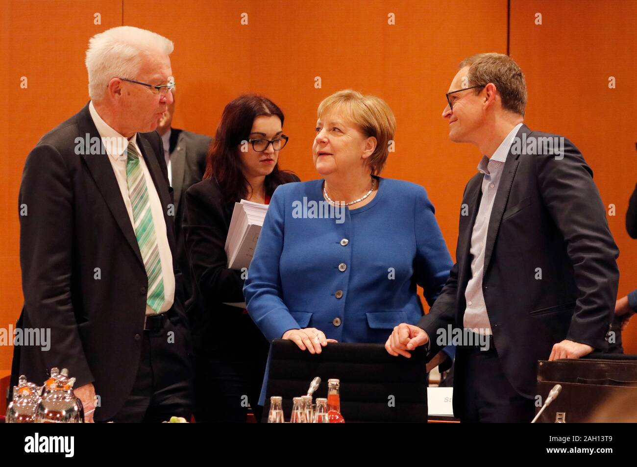 Winfried Kretschmann, Angela Merkel, Michael Mueller - Treffen der dt ...