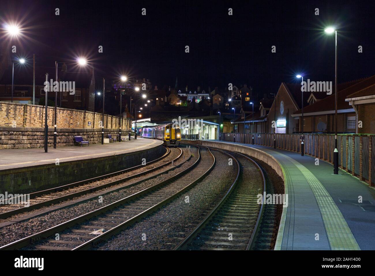 Arriva Nortehrn rail class 158 sprinter train 158859 at Whitby railway ...