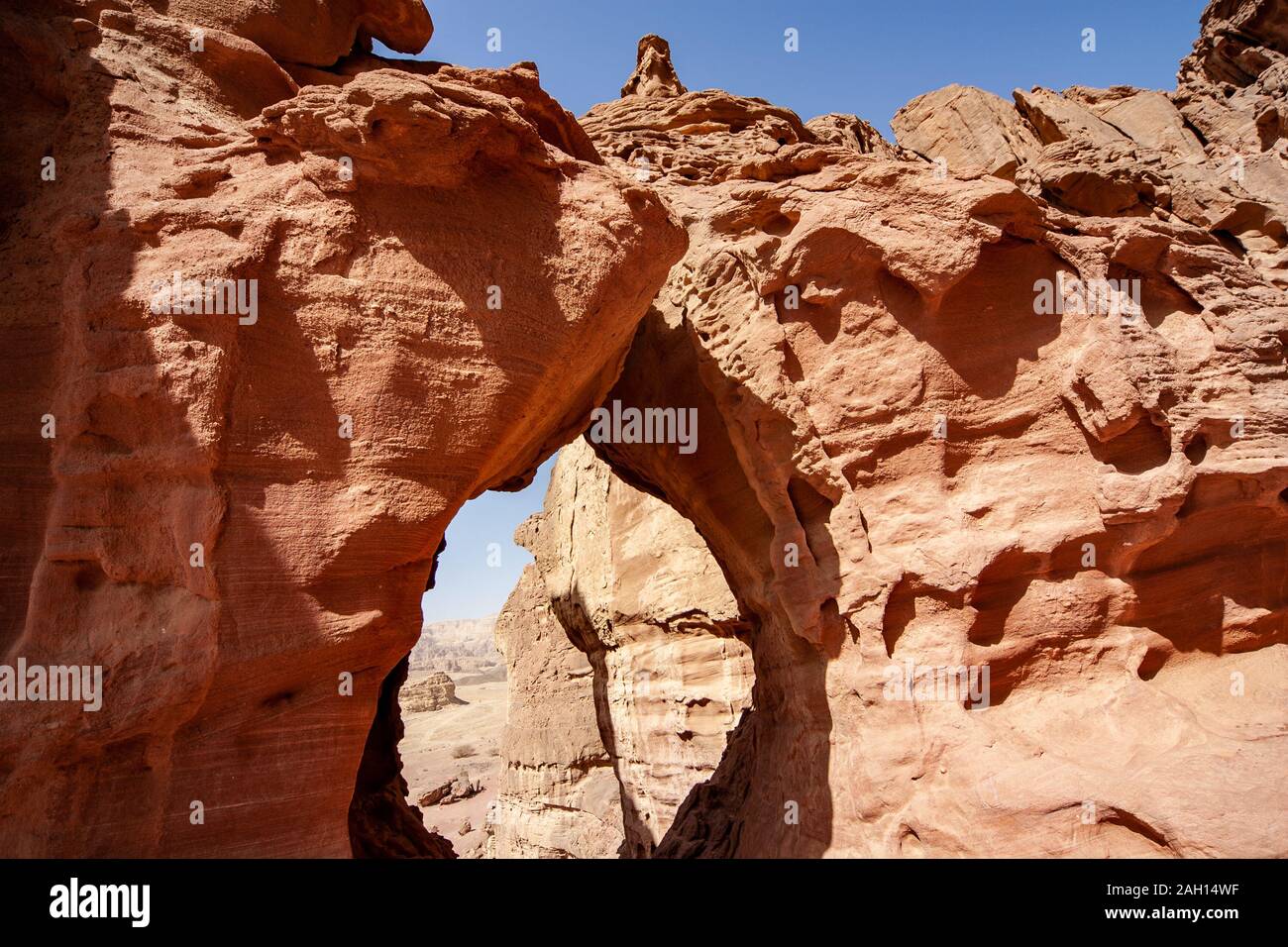 The copper mines at Timna park, Araba, Israel Stock Photo - Alamy