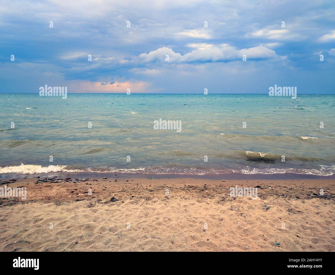 Beach and bad weather Stock Photo - Alamy