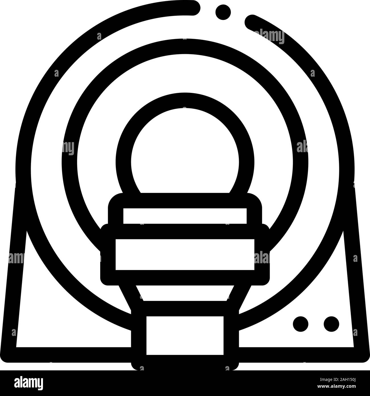 Mri Diagnosis Apparatus Icon Outline Illustration Stock Vector Image ...