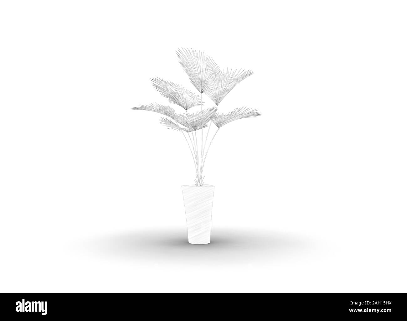 Rendering plant Black and White Stock Photos & Images - Alamy