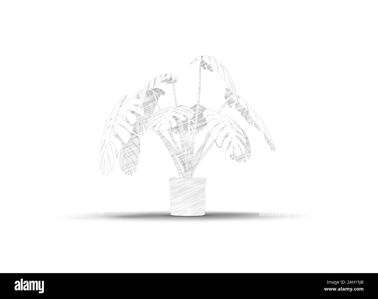 Rendering plant Black and White Stock Photos & Images - Alamy