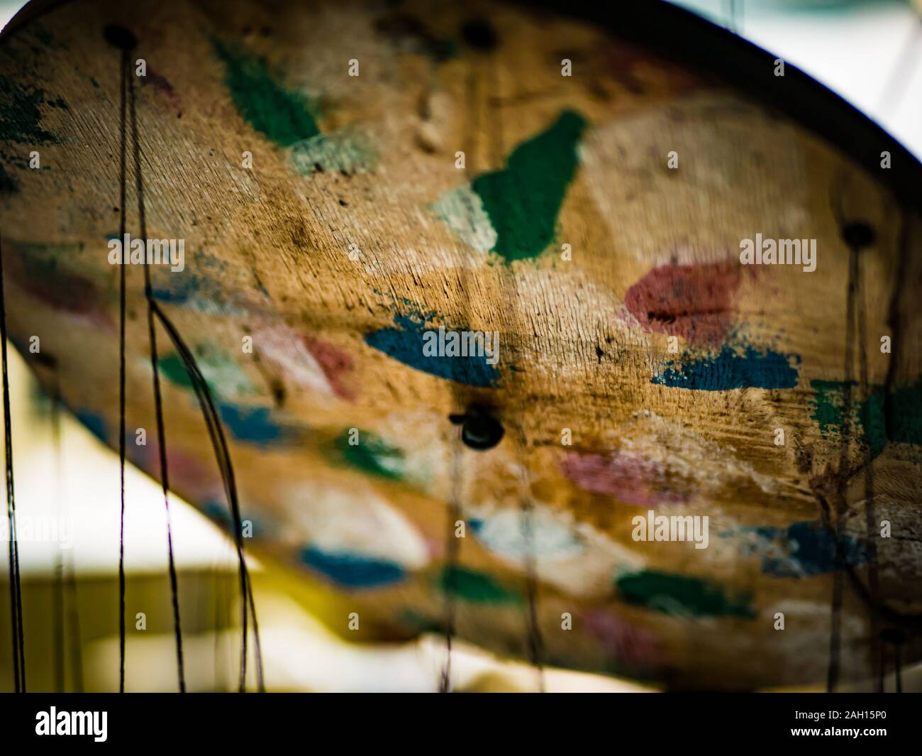 The music of wind in the yard Stock Photo - Alamy