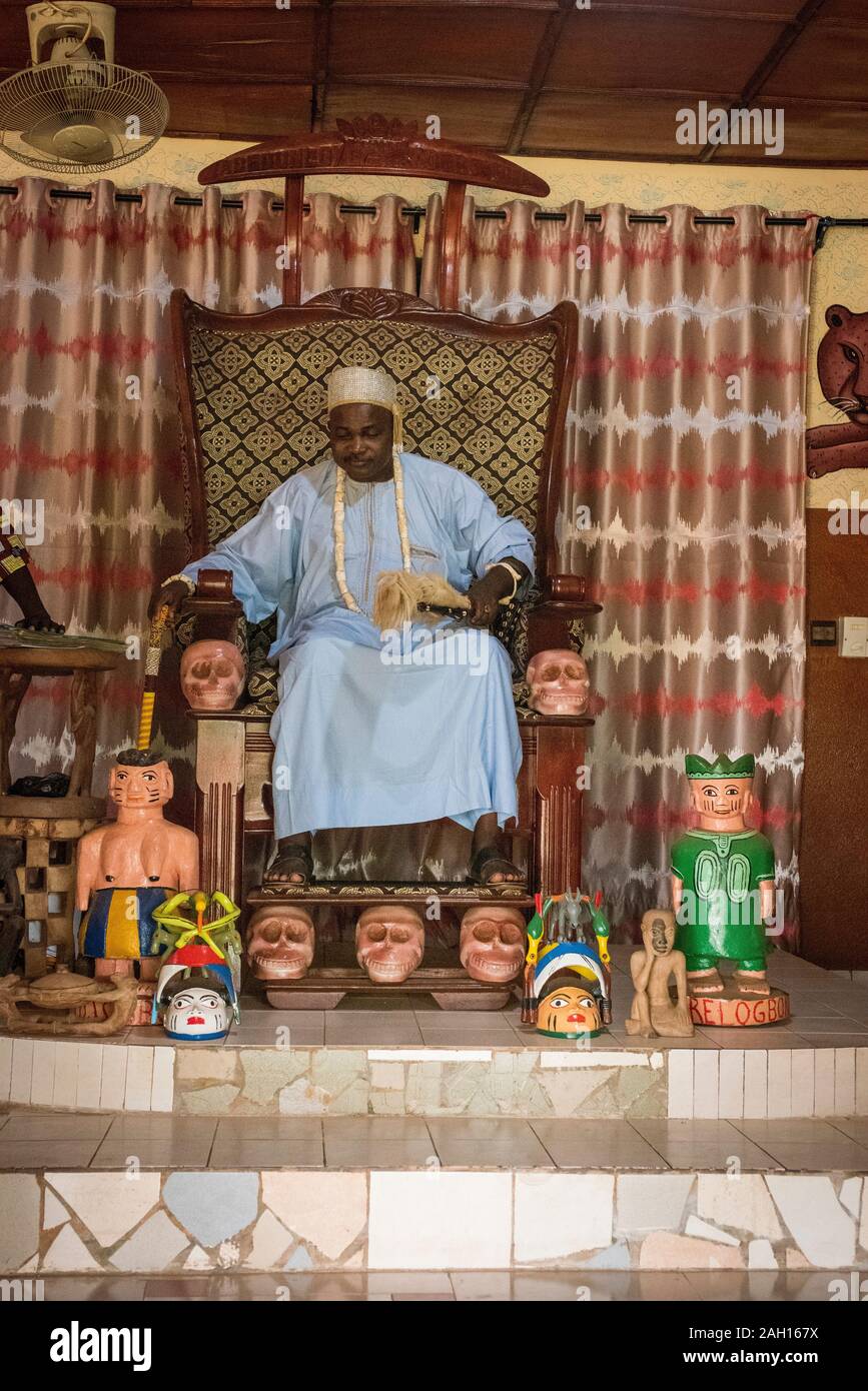 Benin, Ketou, royal palace, king, throne Stock Photo - Alamy