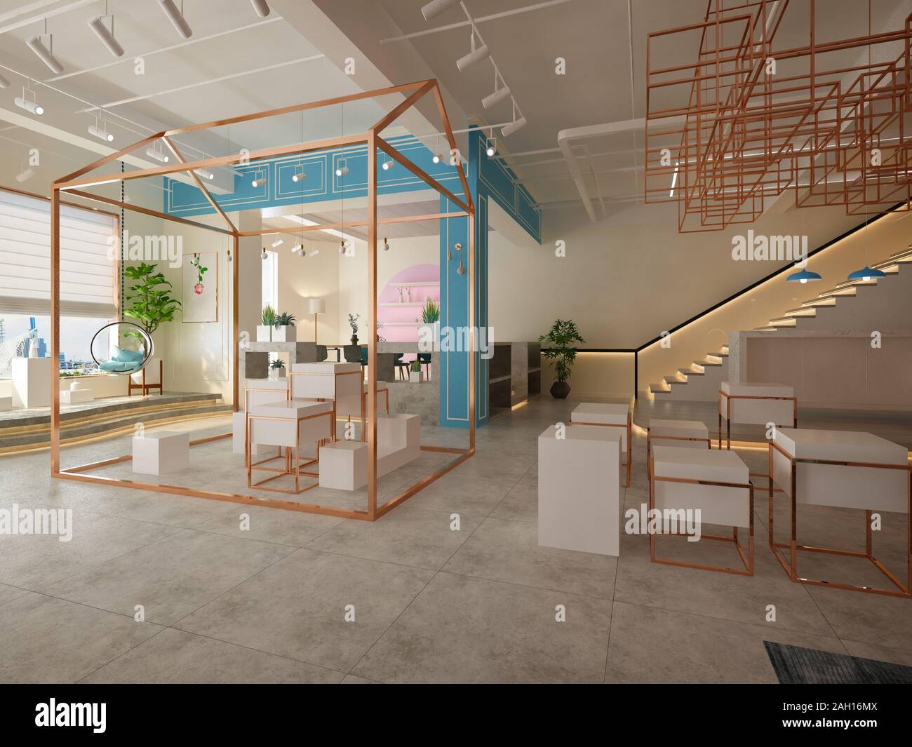 3d render spa and massage center Stock Photo - Alamy