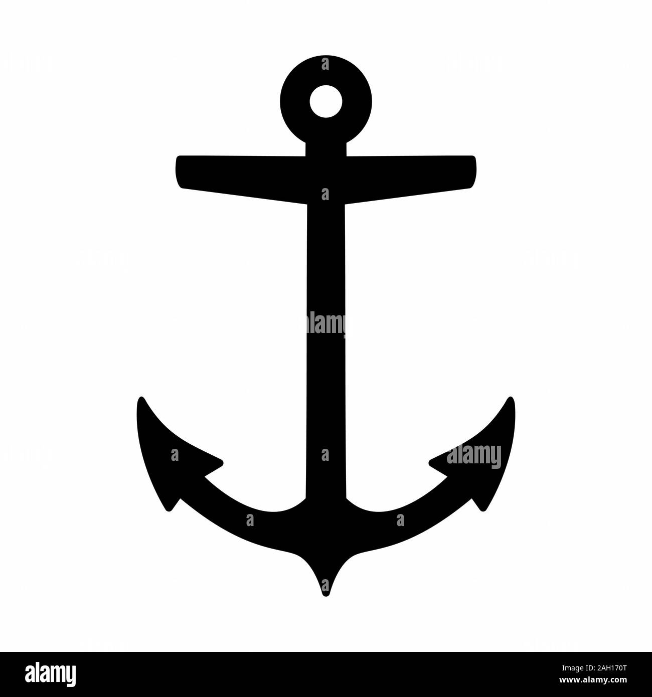 The blue anchor Cut Out Stock Images & Pictures - Alamy