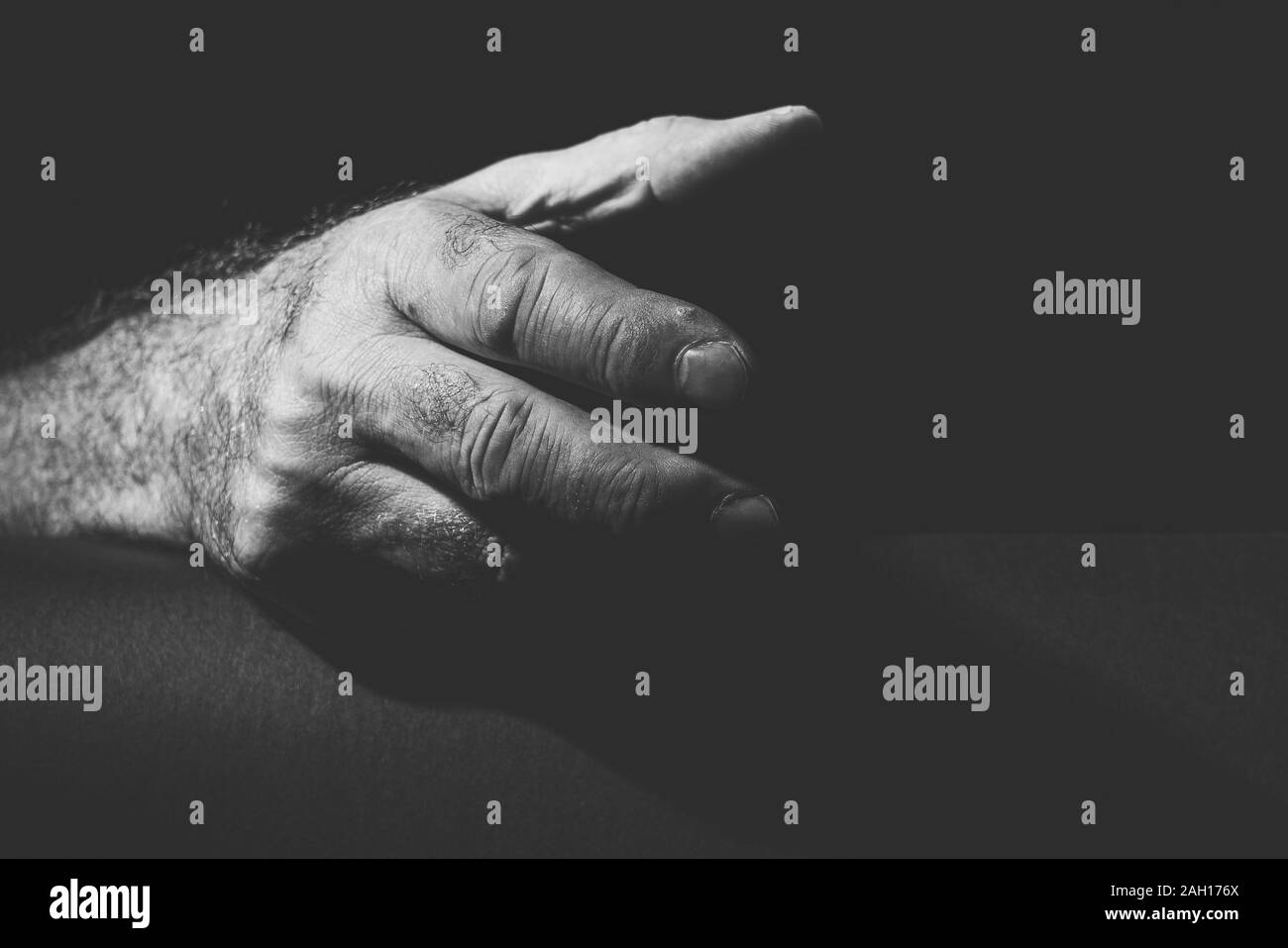 Hand lying Black and White Stock Photos & Images - Alamy