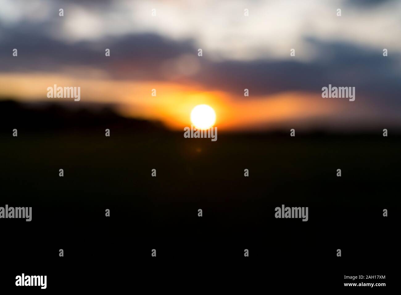 unsharp sunset for backgrounds and image processing Stock Photo - Alamy