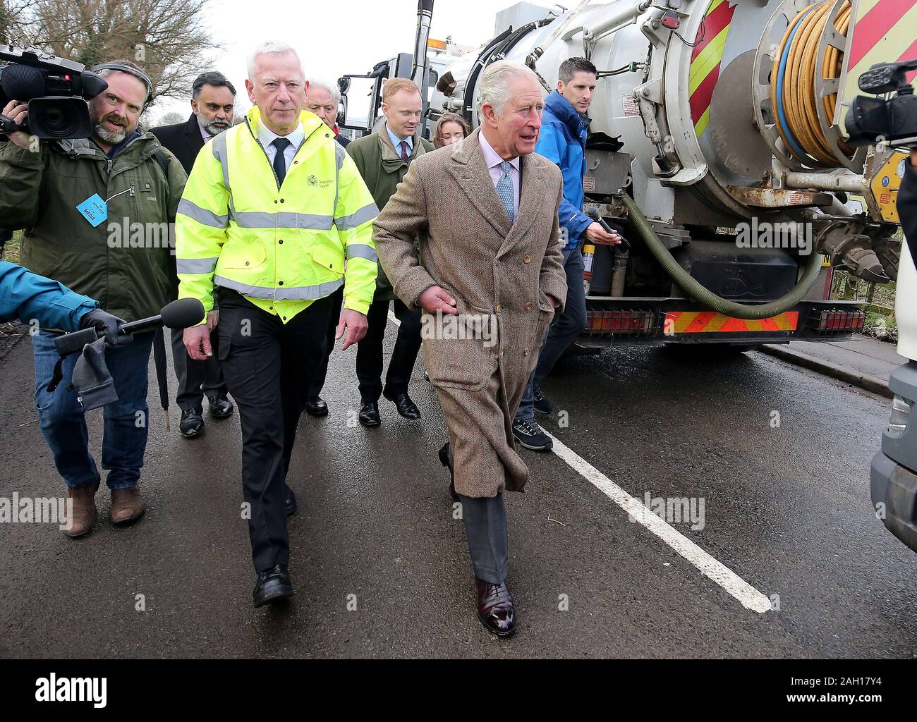 The Prince of Wales during a visit to Fishlake, in South Yorkshire ...