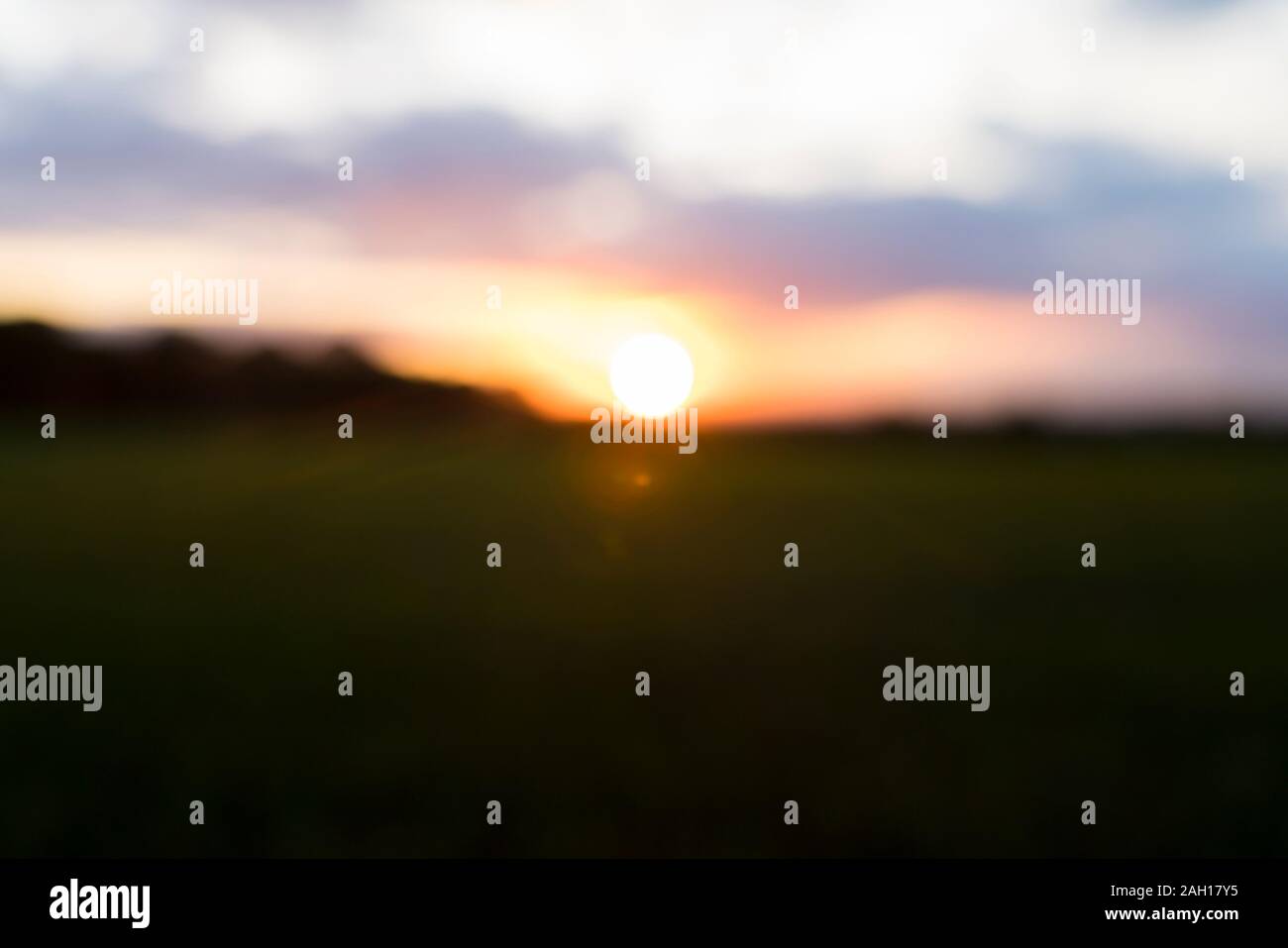 unsharp sunset for backgrounds and image processing Stock Photo - Alamy