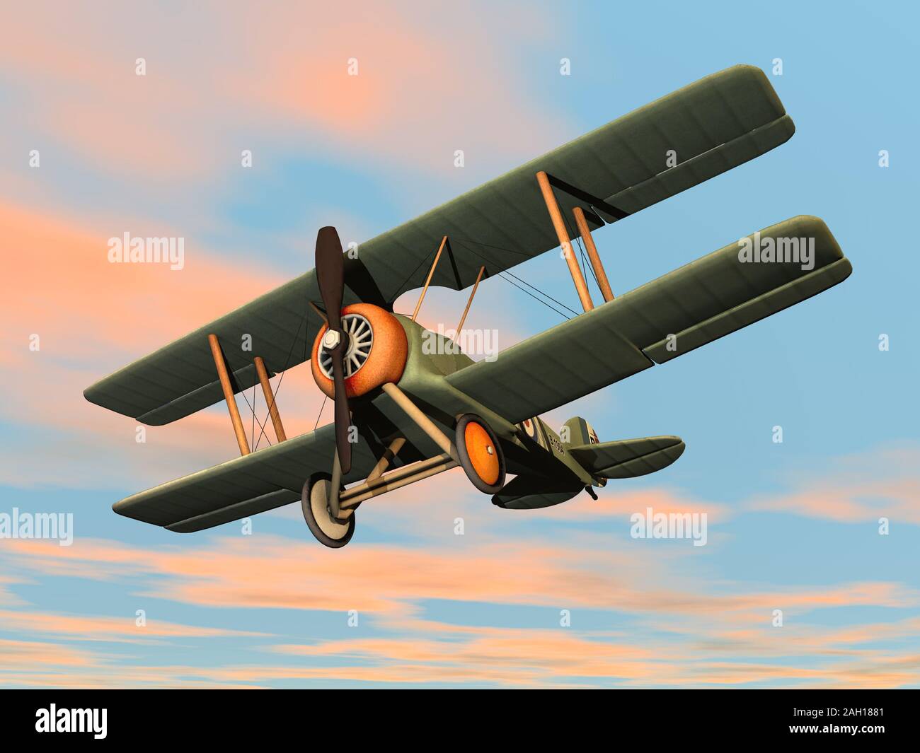 Pink biplane hi-res stock photography and images - Alamy