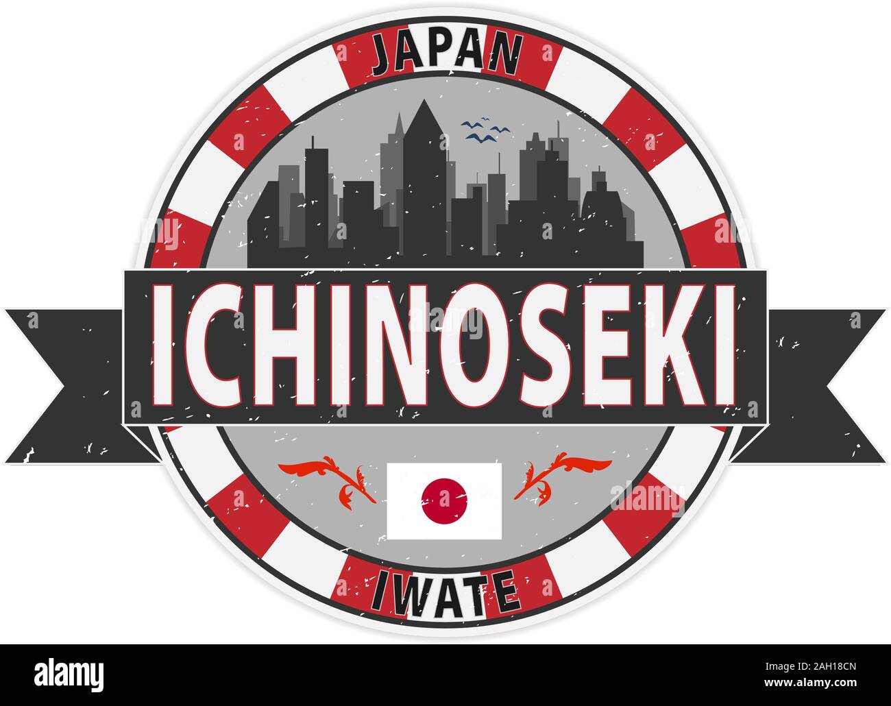 Ichinoseki city Stock Vector Images - Alamy