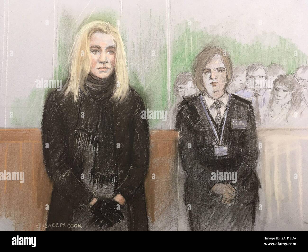 Elizabeth cook tv presenter caroline flack appearing highbury ...