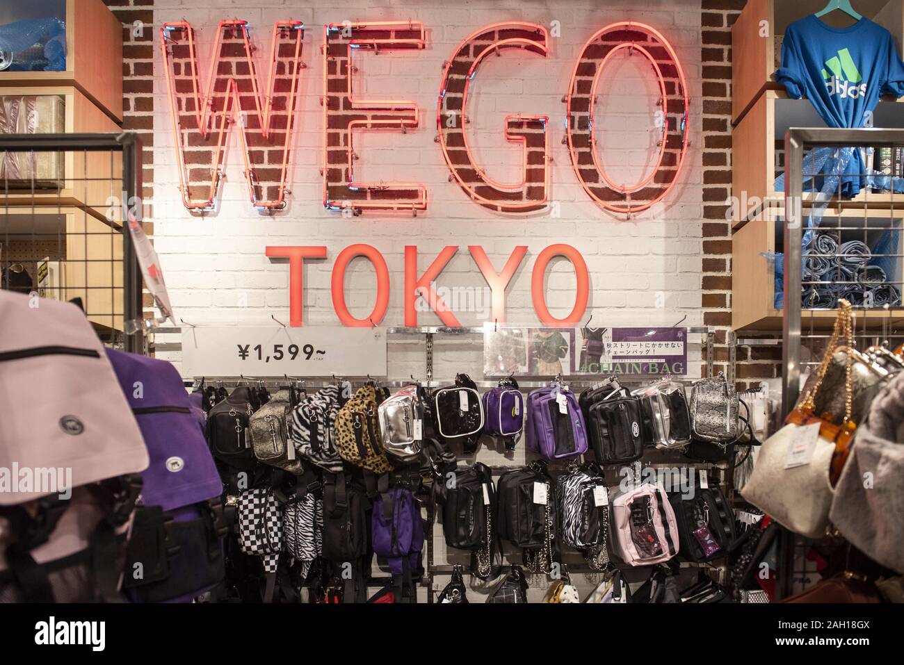 December 19, 2019, Japan: Japanese fashion clothing brand Wego store ...