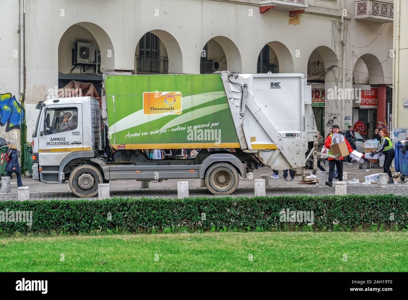 Thessaloniki collecting waste hi-res stock photography and images - Alamy
