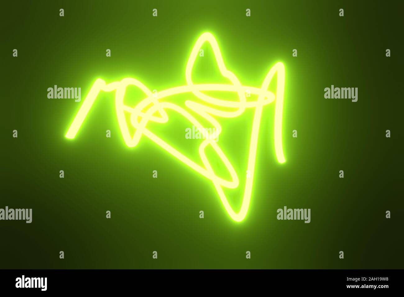 Geometric lines, neon grow lights. For graphic design, catalog, texture ...