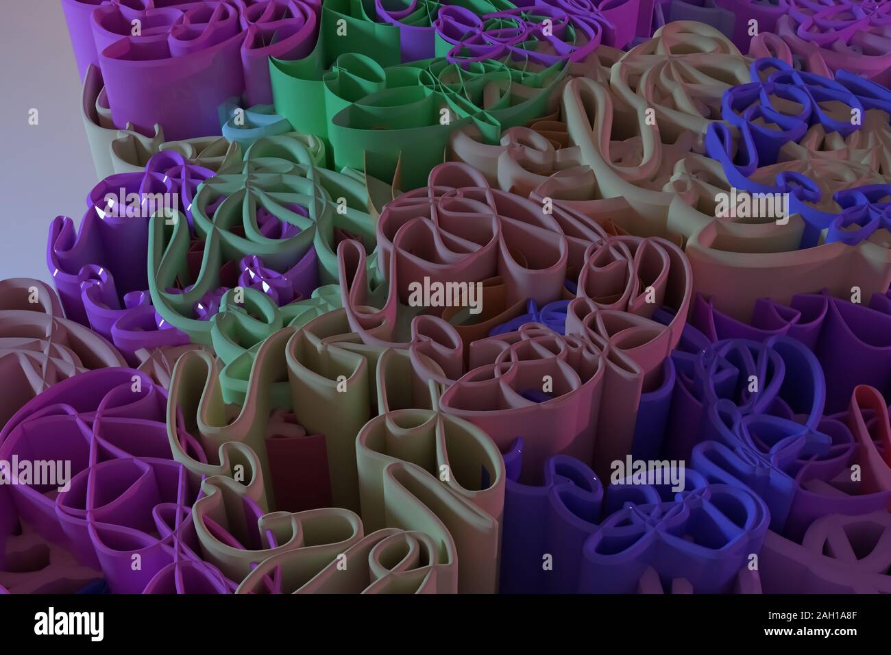 Abstract geometric lines messy colorful curve, for web page, graphic ...