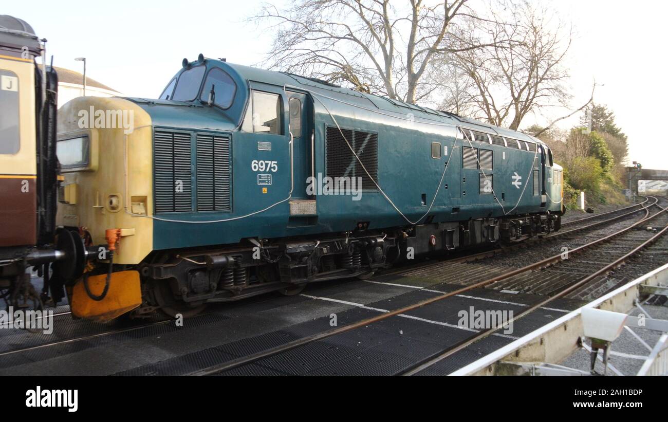A BR Class 37 Diesel-Electric locomotive. This locomotive is currently ...