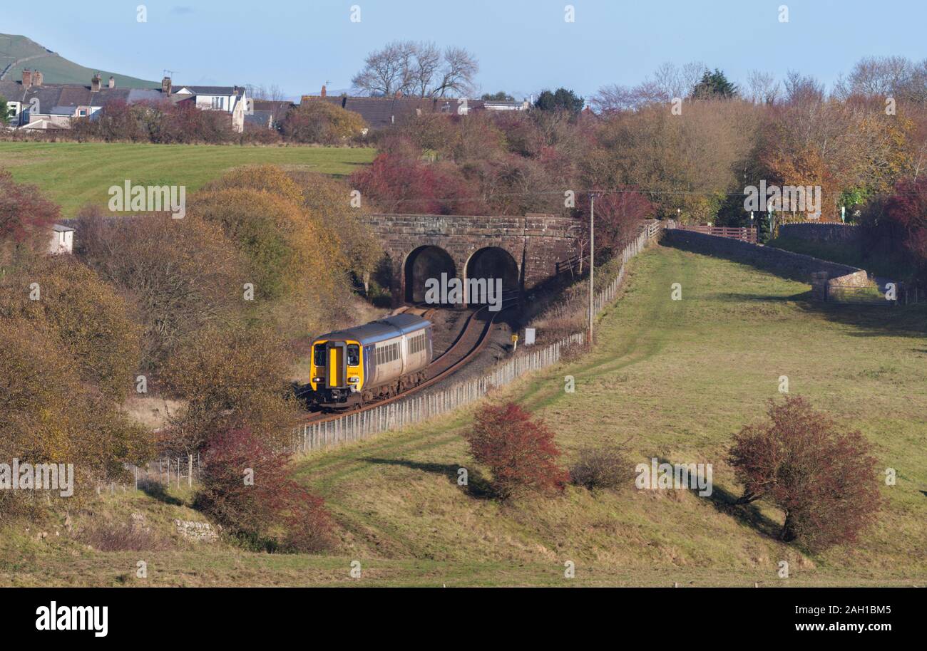 Arriva Northern rail class 156 super sprinter train 156444 passing ...
