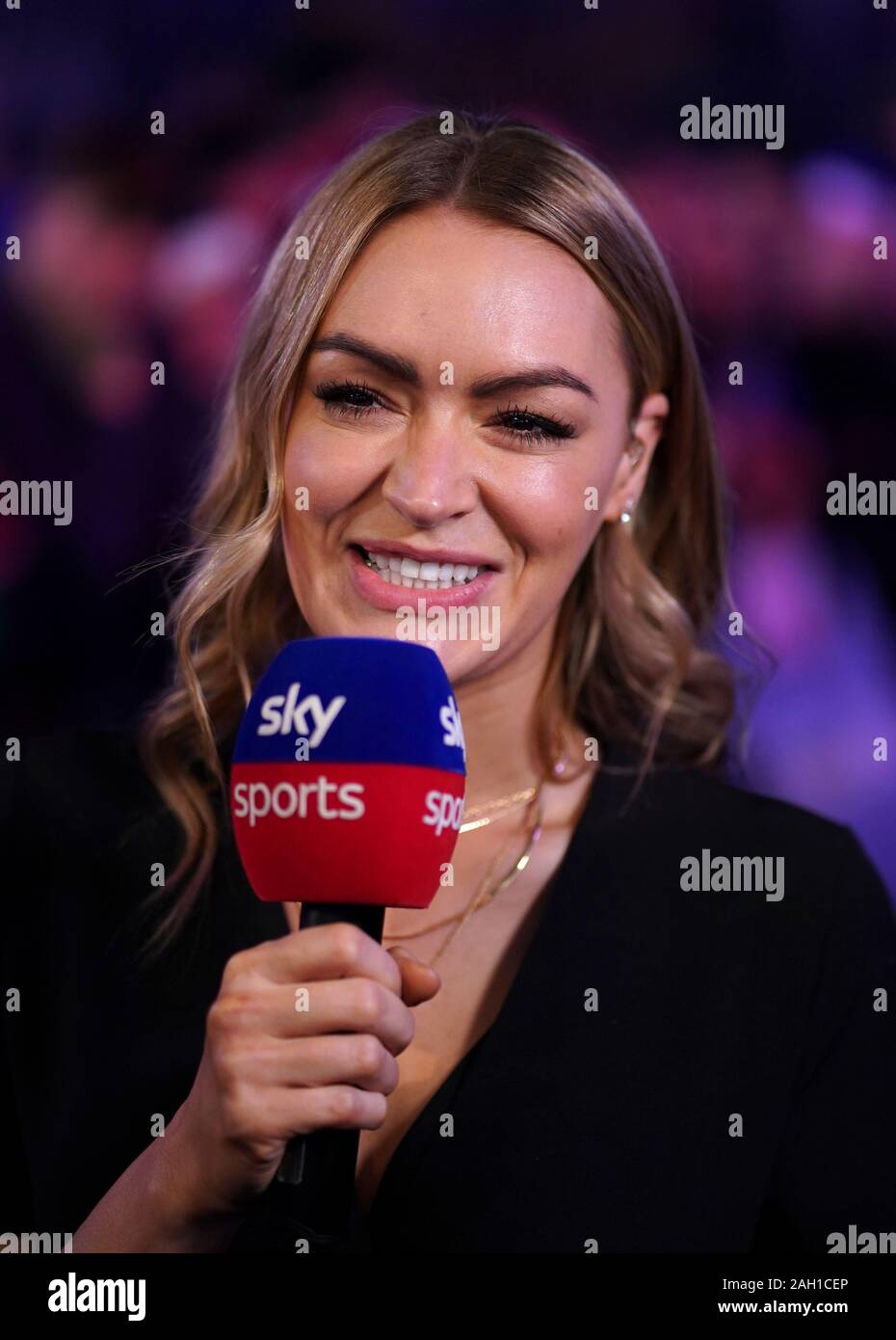Laura Woods, sky sports presenter during day eleven of the William Hill World Championships at ...