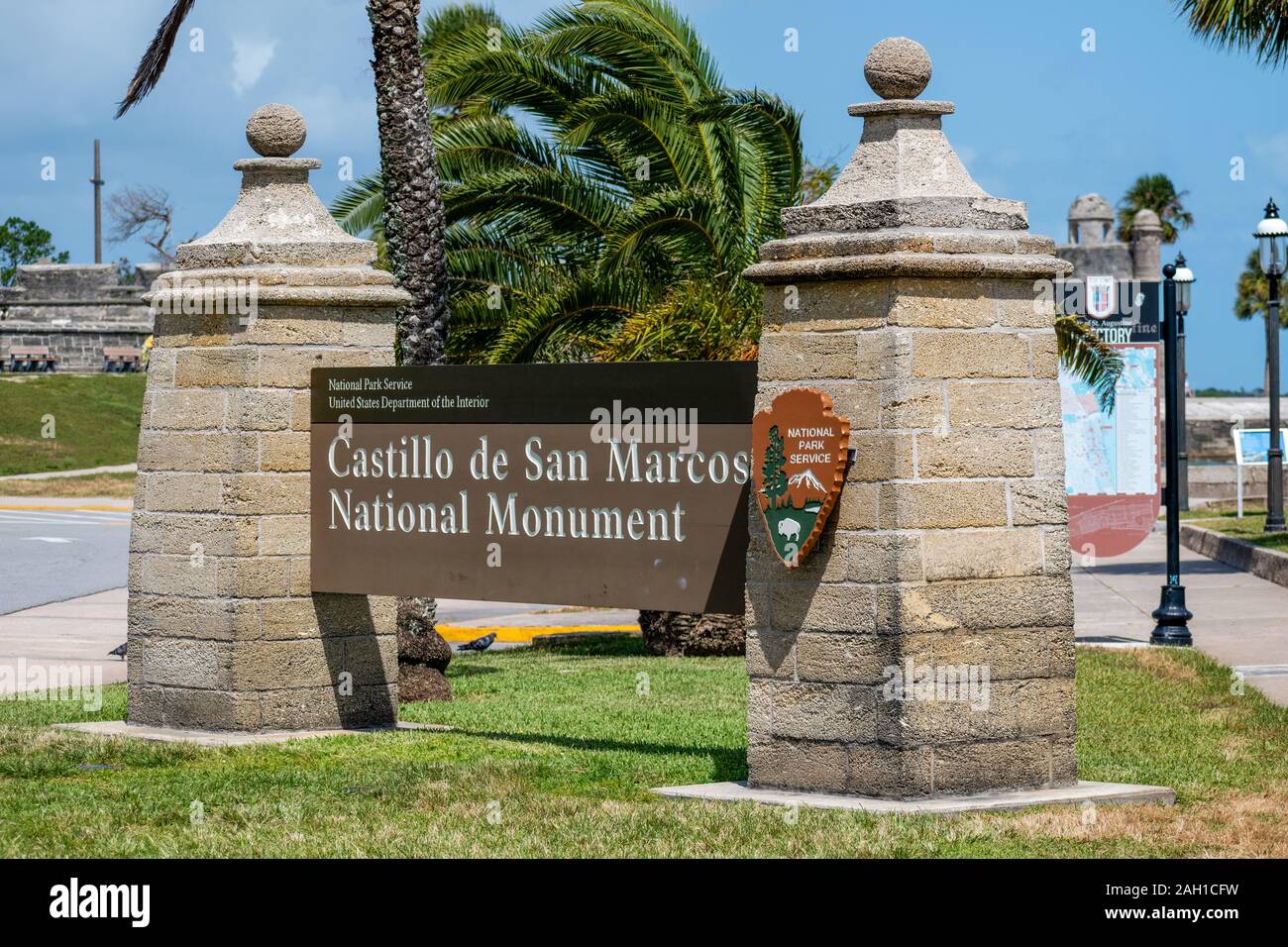 Castillo de San Marcos National Monument Stock Photo - Alamy
