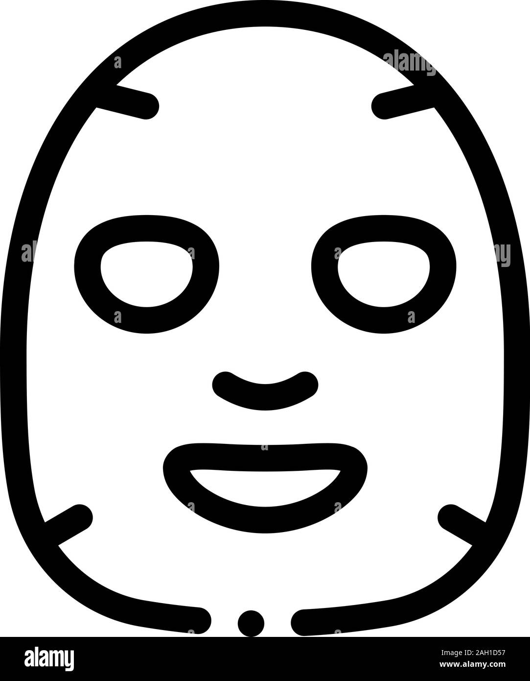 Facial Mask Skin Protect Icon Outline Illustration Stock Vector Image ...