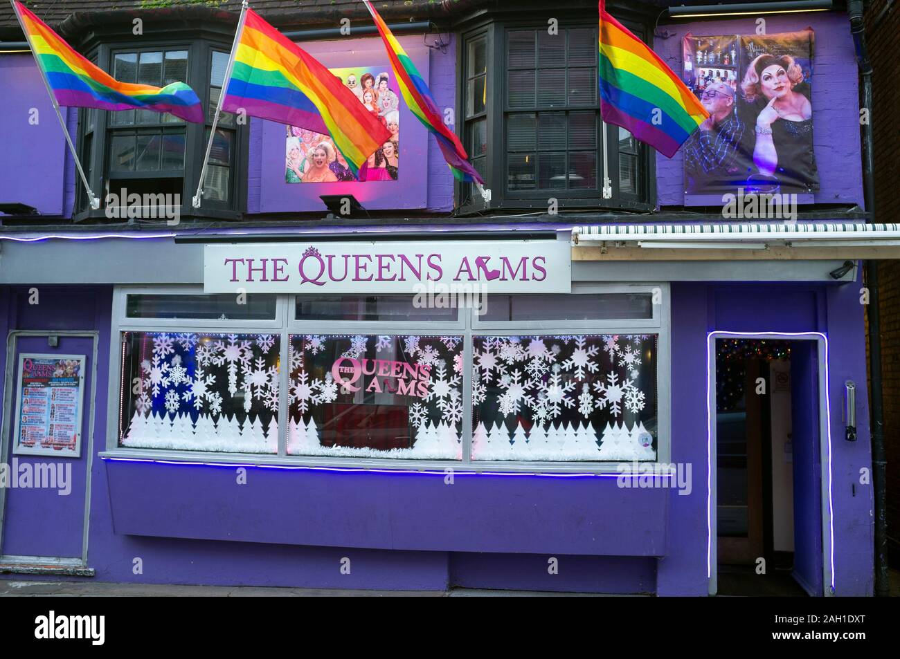 The Queens Arms pub in Kemp Town, Brighton Stock Photo - Alamy