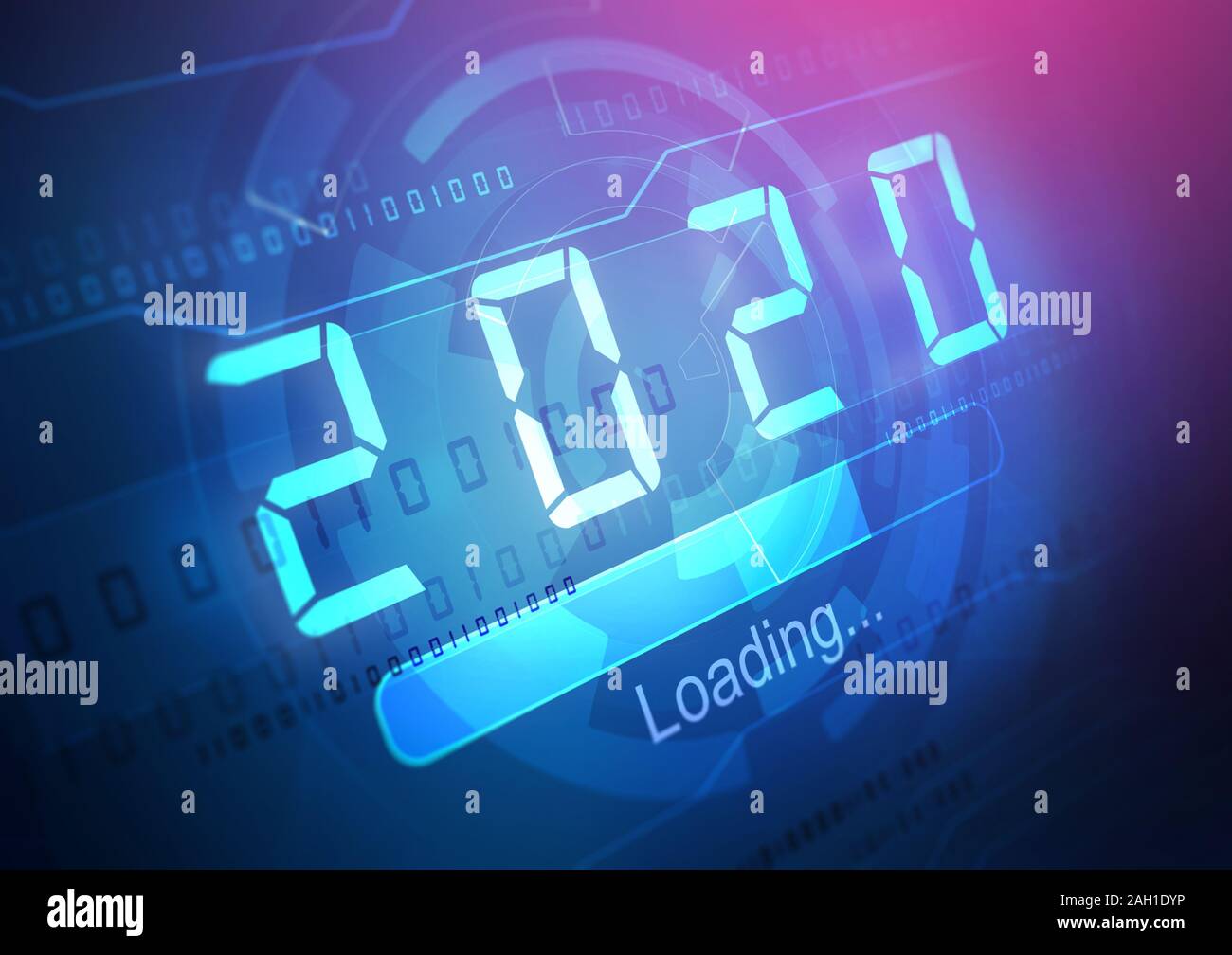 loading new year 2020 progress bar Stock Photo - Alamy