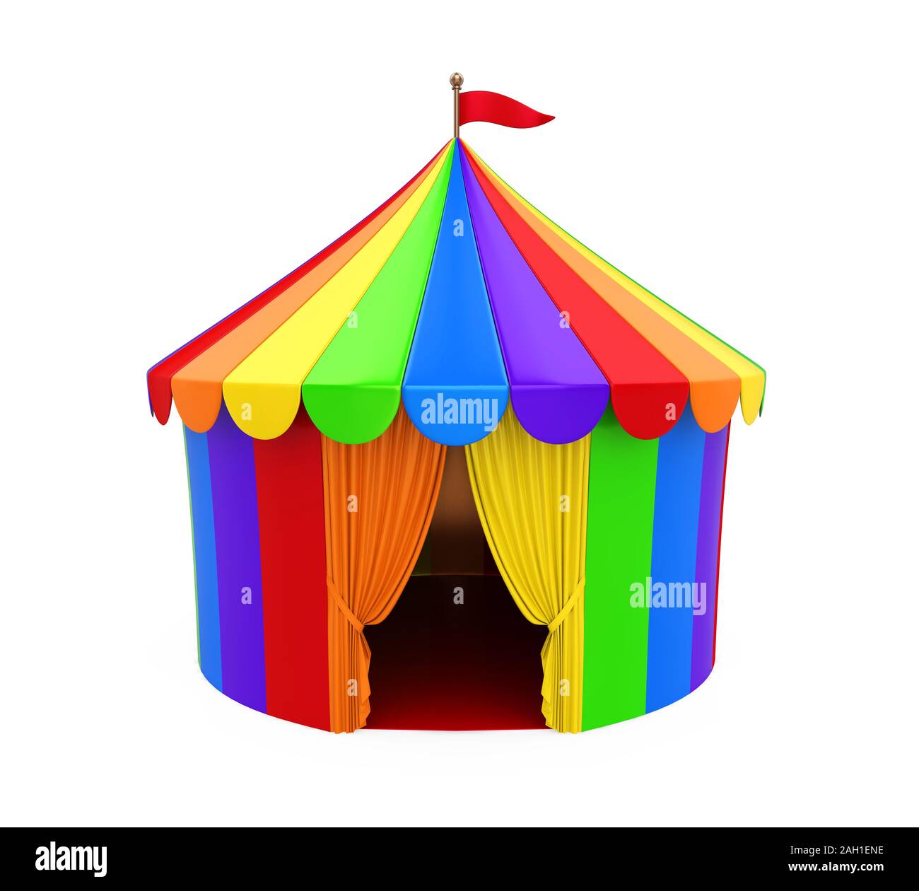 Colorful Circus Tent Isolated Stock Photo - Alamy