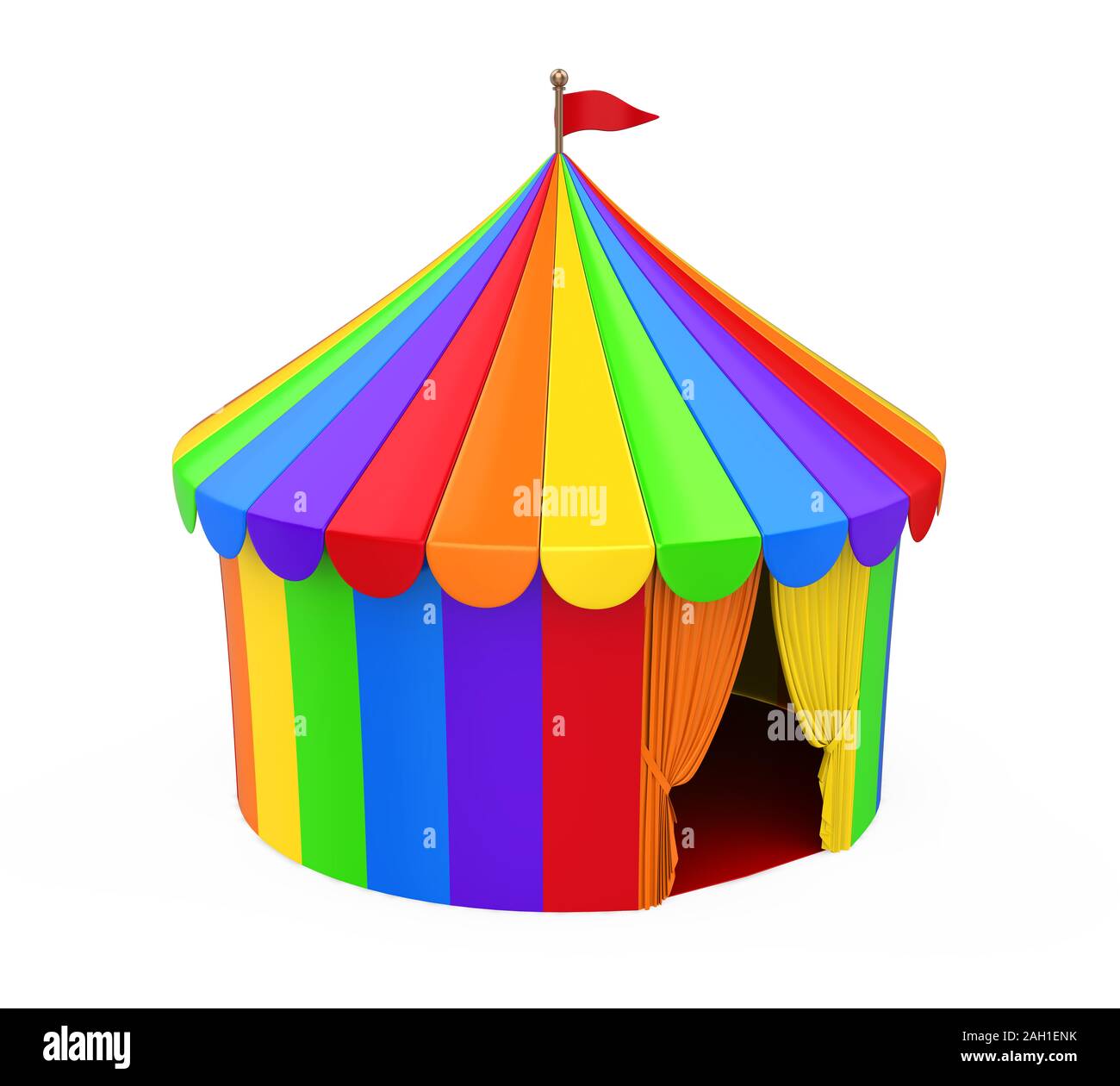 Colorful Circus Tent Isolated Stock Photo - Alamy