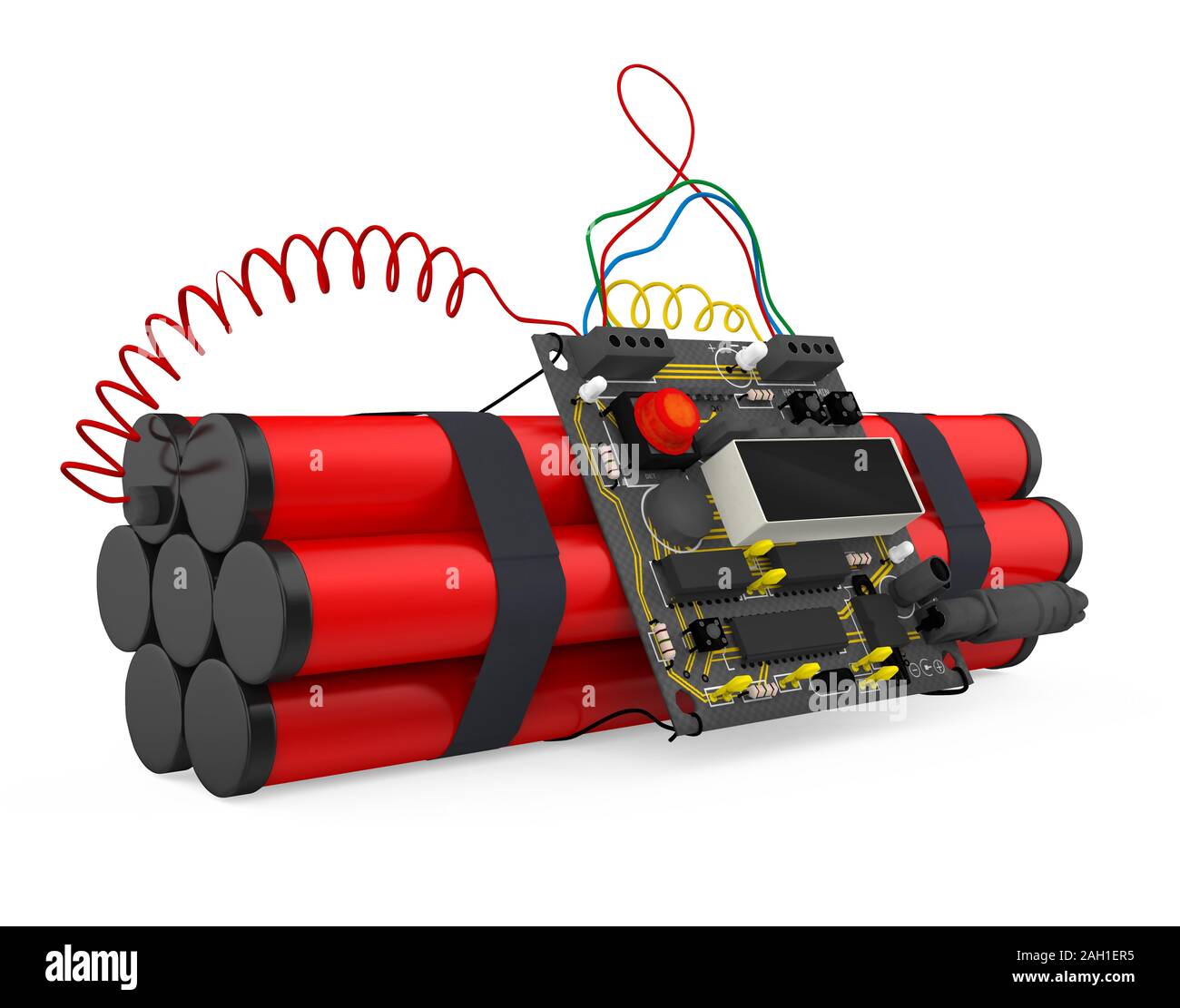 Dynamite Bomb Isolated Stock Photo - Alamy