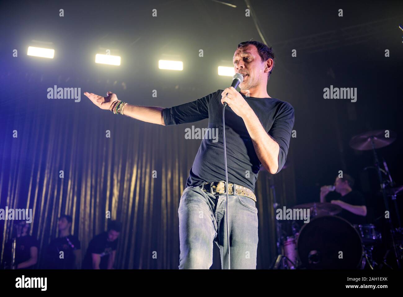 Manchester, UK. 21st December 2019. Rick Witter, Paul Banks, Tom ...