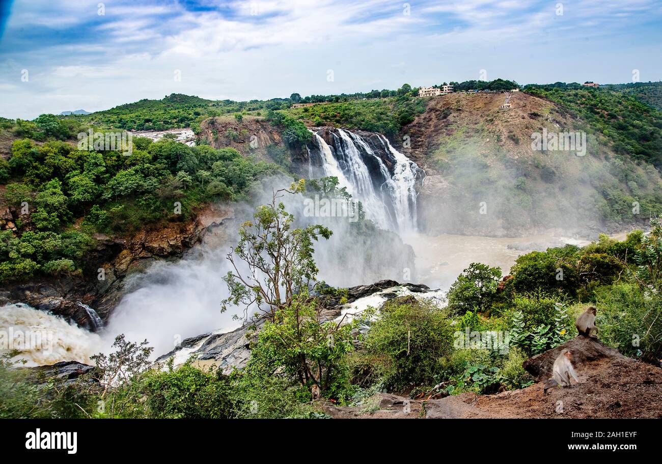 shivasamudram falls , Karnataka India Stock Photo - Alamy