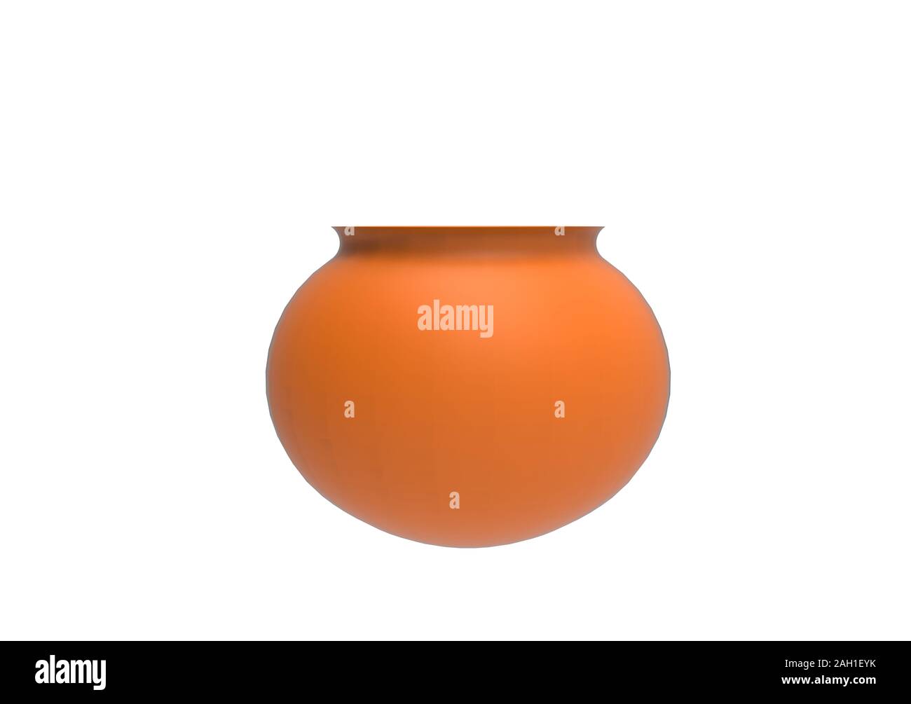 Empty Flower Pot isolated on White Background Stock Photo - Alamy