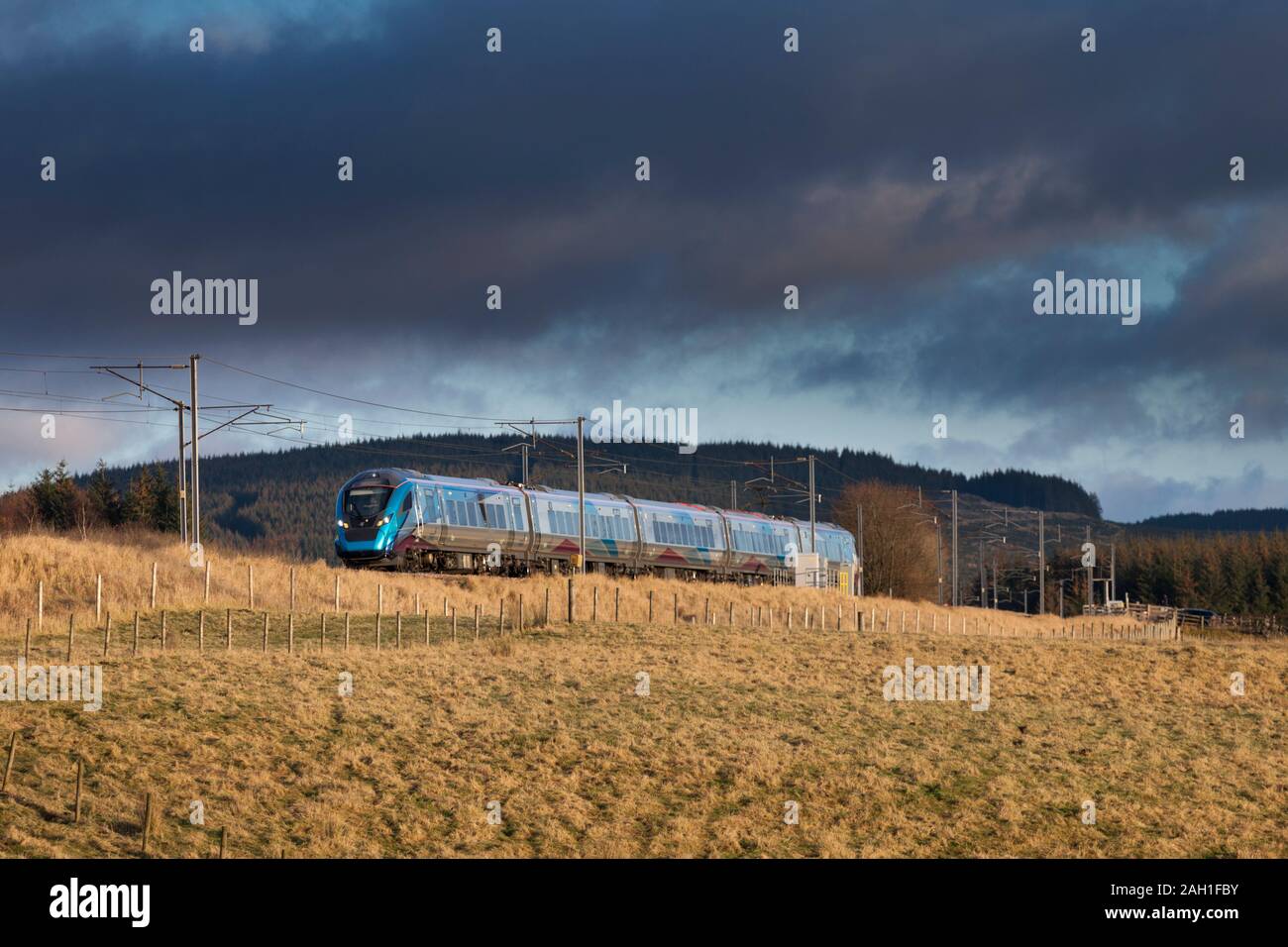 Firstgroup Transpennine express class 397 electric train passing ...
