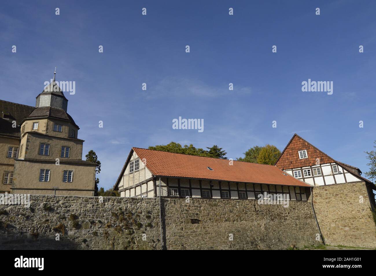 Renaissance castle in Kalletlal-Varenholz, Germany Stock Photo - Alamy