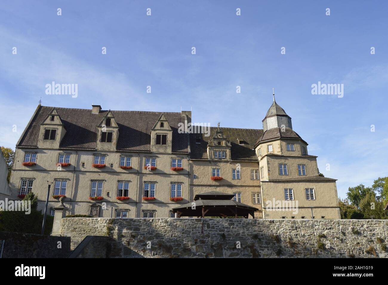 Renaissance castle in Kalletlal-Varenholz, Germany Stock Photo - Alamy