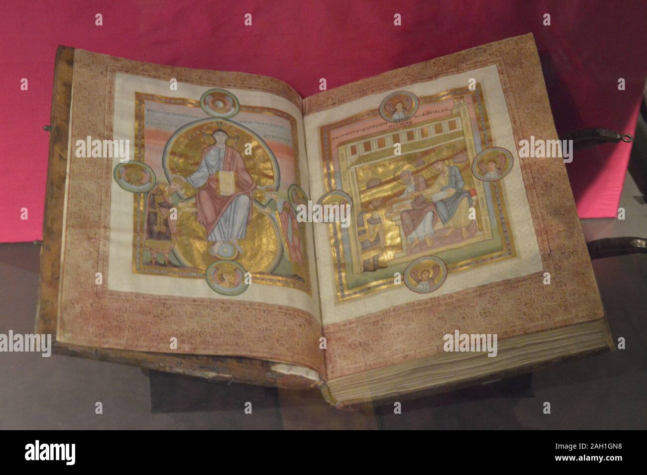 The gospel book of Henry III, German-Roman king and emperor Stock Photo ...