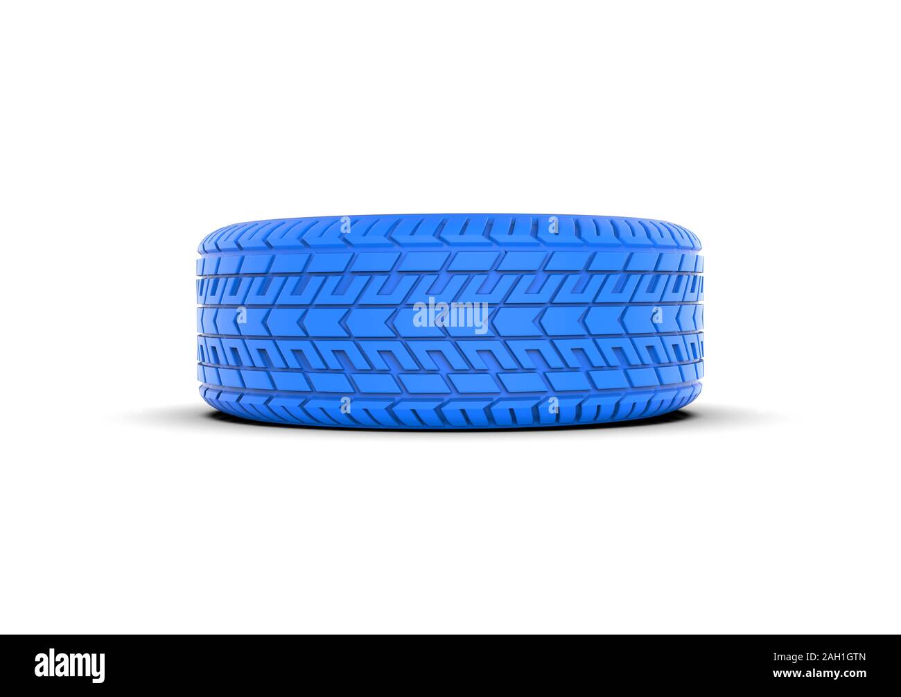 Car Blue Wheel on White Background, 3D Rendering Stock Photo - Alamy