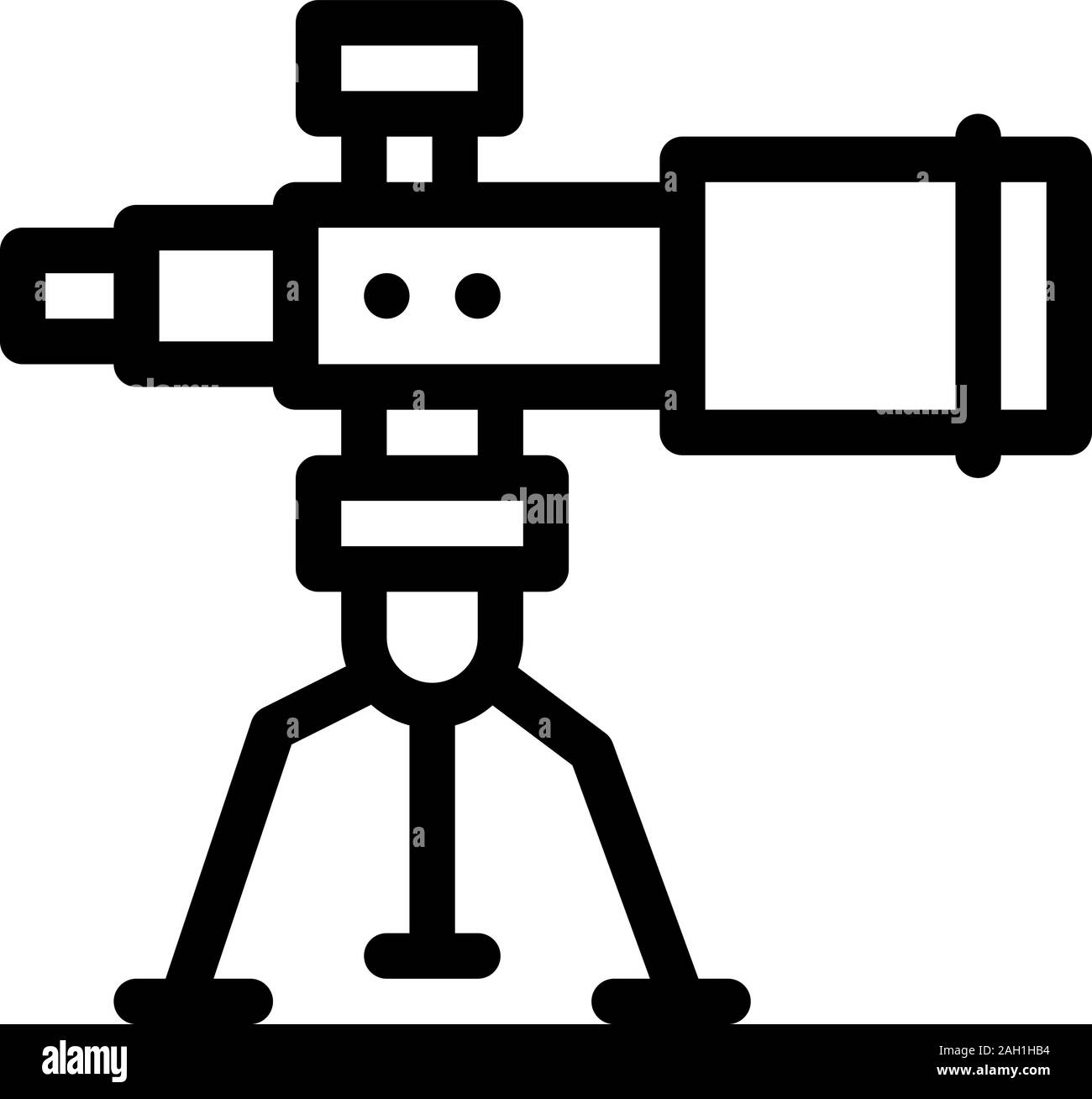 Telescope Equipment Icon Outline Illustration Stock Vector Image & Art ...