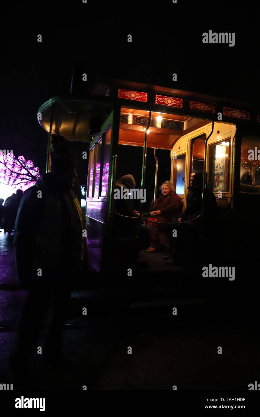 Manchester, England: Dec 22nd 2019 - Lightopia, at Heaton Park, various ...