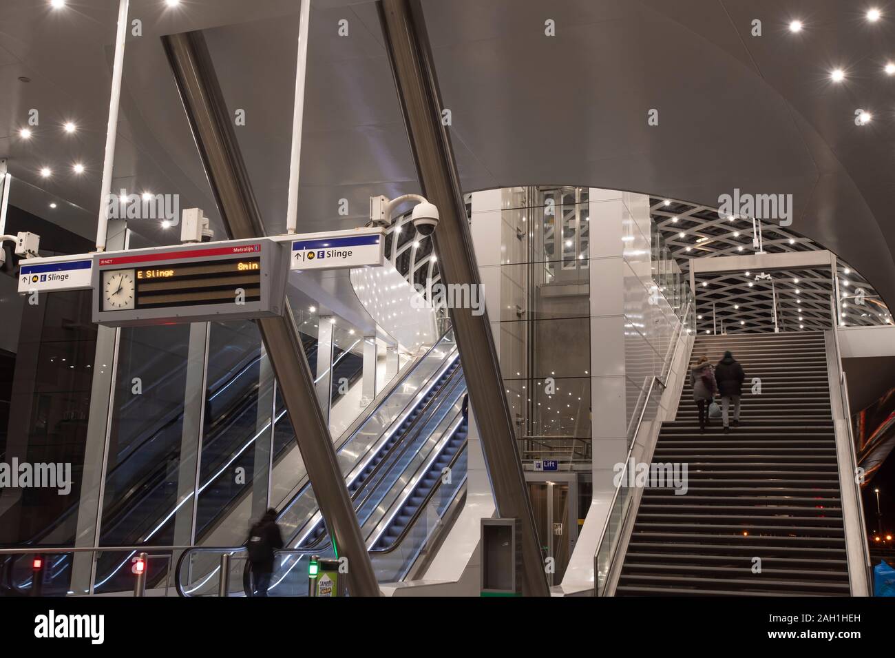 The Hague Metro E-Line Station, is by Dutch architects ZJA Zwarts ...