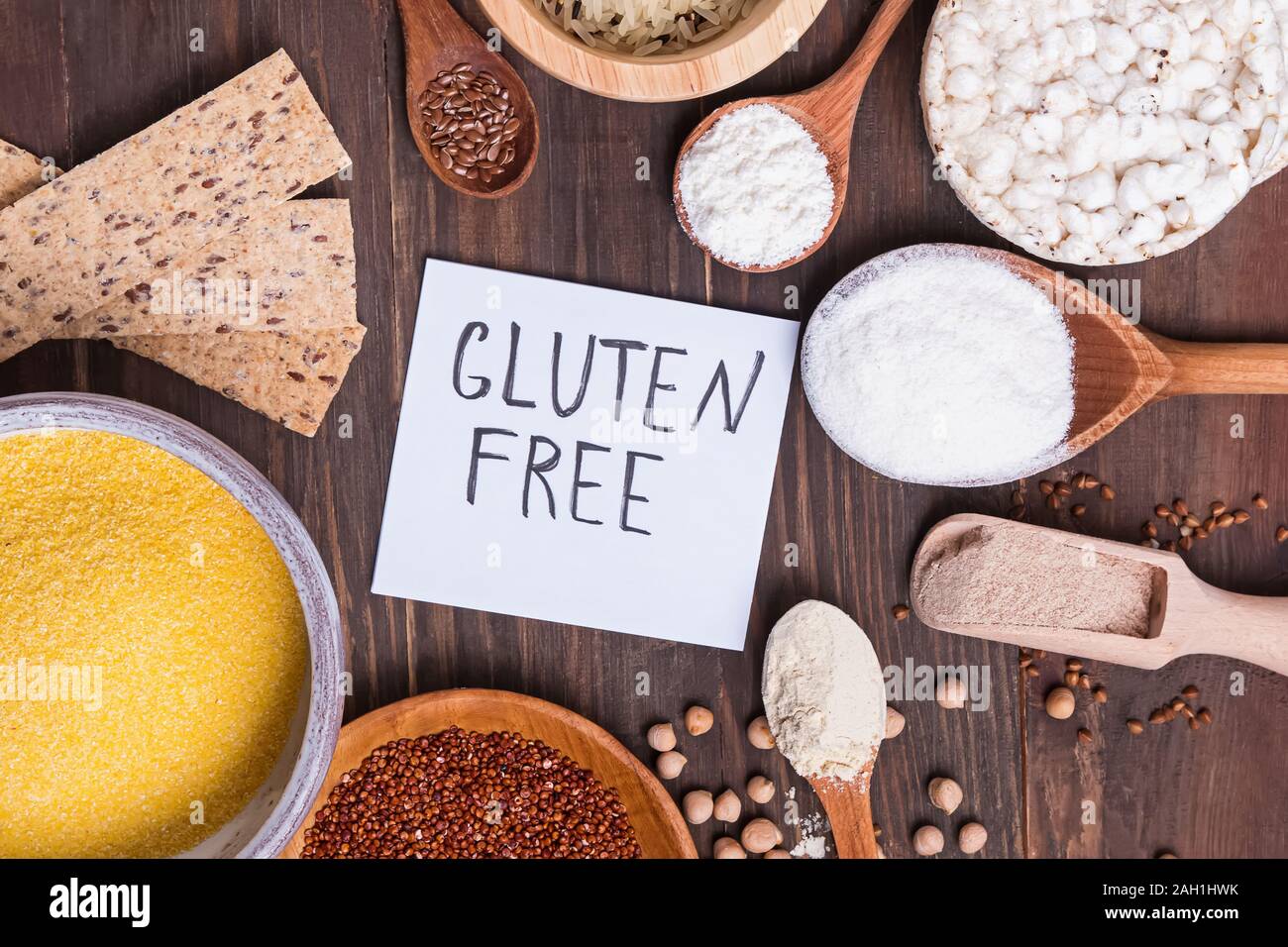 Gluten free ingredients, flours and other food products and paper with ...