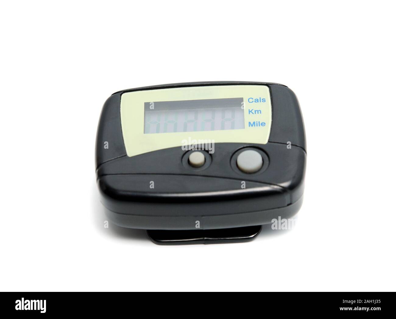 Digital Pedometer isolated on a white background Stock Photo - Alamy
