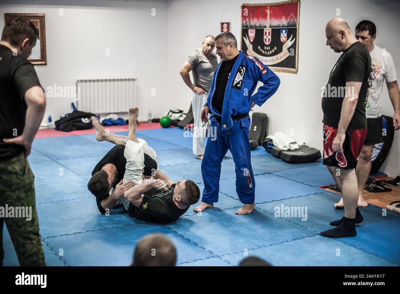 BELGRADE, SERBIA - 15. DECEMBER 2019. Sensei master instructor Avi ...