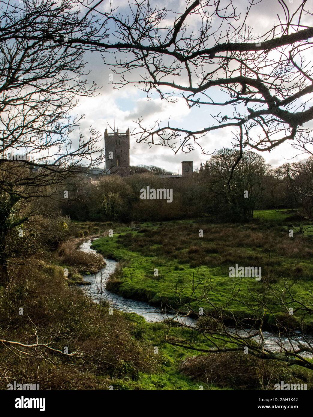 Cathedral St Davids Tyddewi Pembrokeshire Coast National Park Stock ...