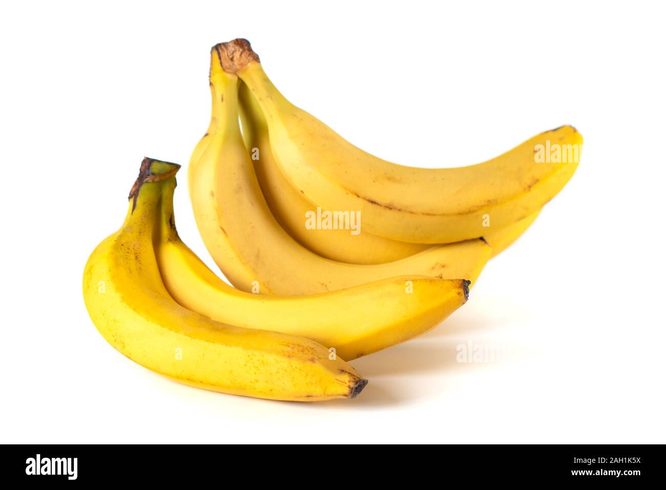 banana cluster isolated on white background, fruit Stock Photo - Alamy