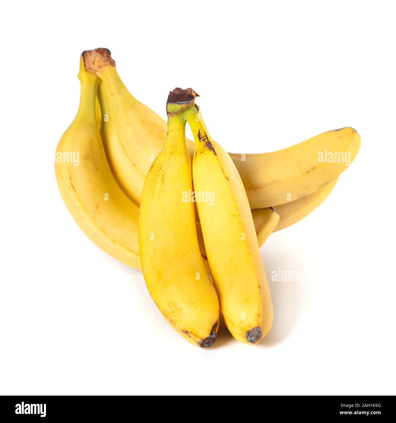banana cluster isolated on white background, fruit Stock Photo - Alamy