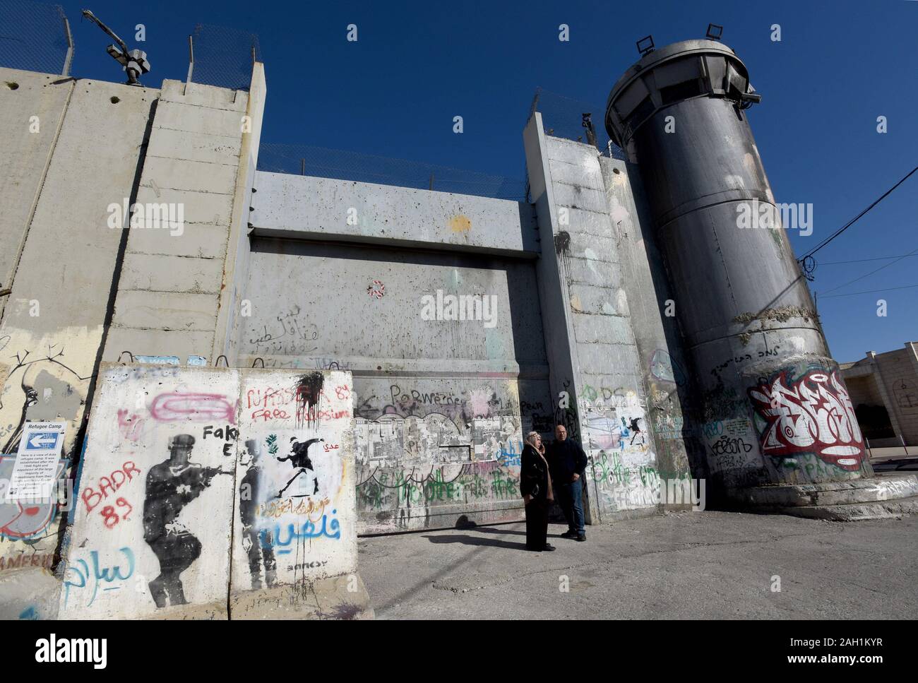 Banksy art in bethlehem hi-res stock photography and images - Alamy